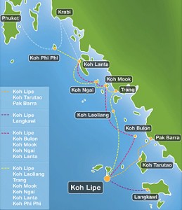 Koh-Lipe-Ferry-MapOld - Koh Lipe Green View Beach Resort :best beach ...